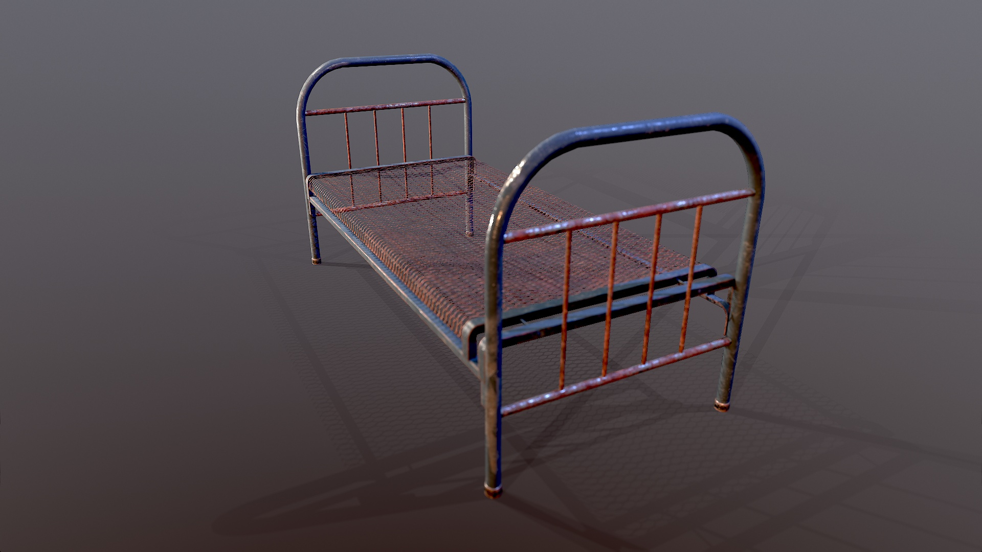 Rusty Iron Bed 3D Model - TurboSquid 1941355