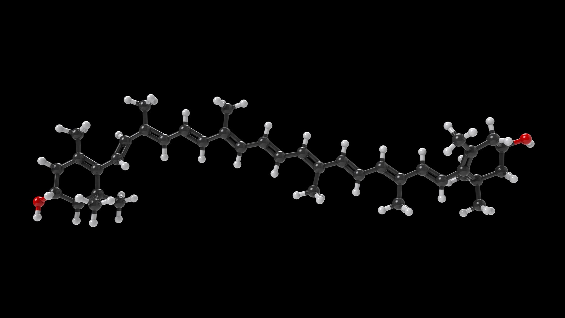 Zeaxanthin Structure Model - TurboSquid 2207015