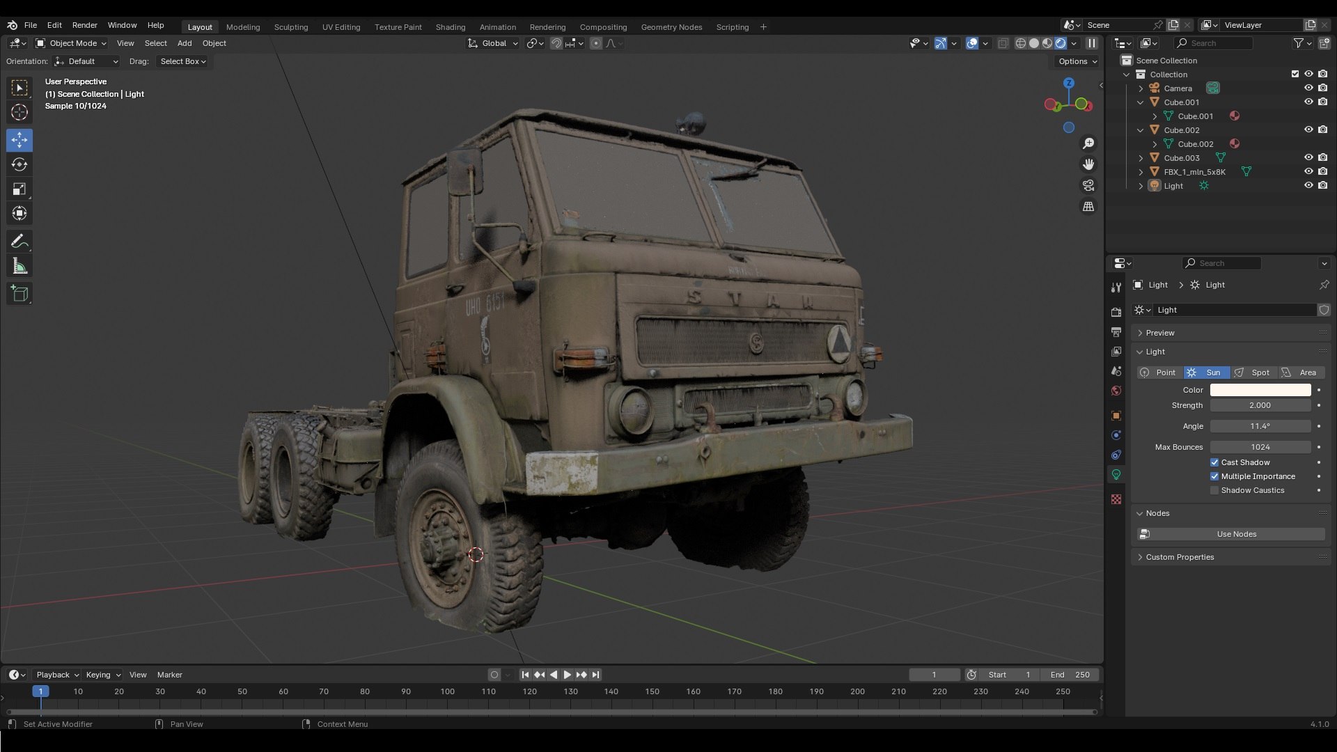 3D Model Star 266 Polish Off-road Truck - TurboSquid 2356996