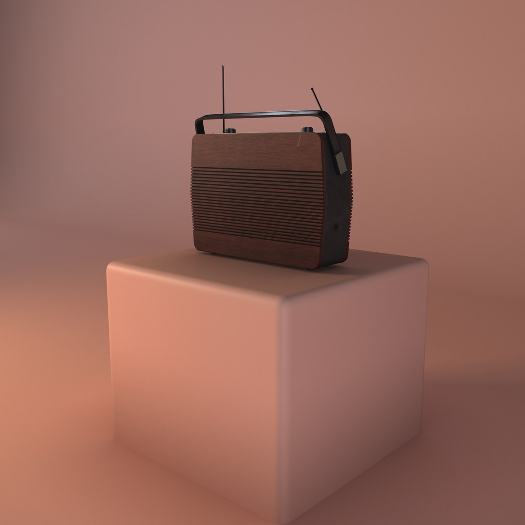 Retro Radio - 70s Radio 3D Model - TurboSquid 1967748