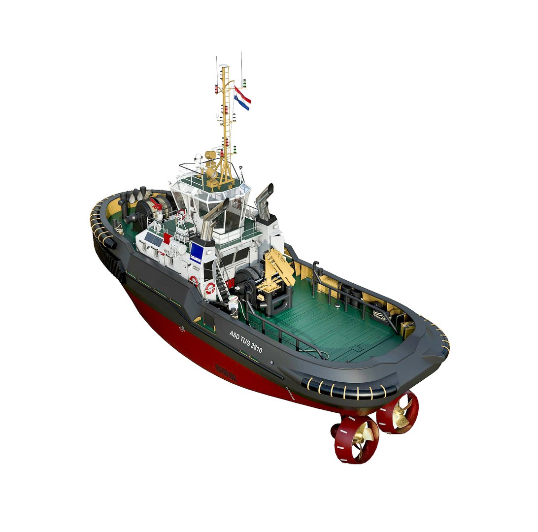 3D harbour tug asd 2810 - TurboSquid 1507580