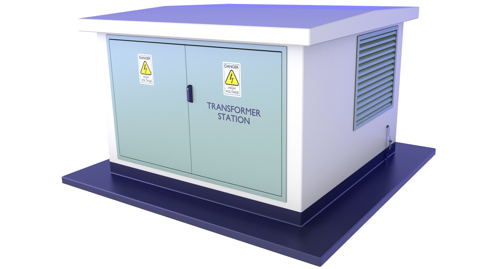 3D HV Electrical Transformer Compact Station 22 - TurboSquid 2392915