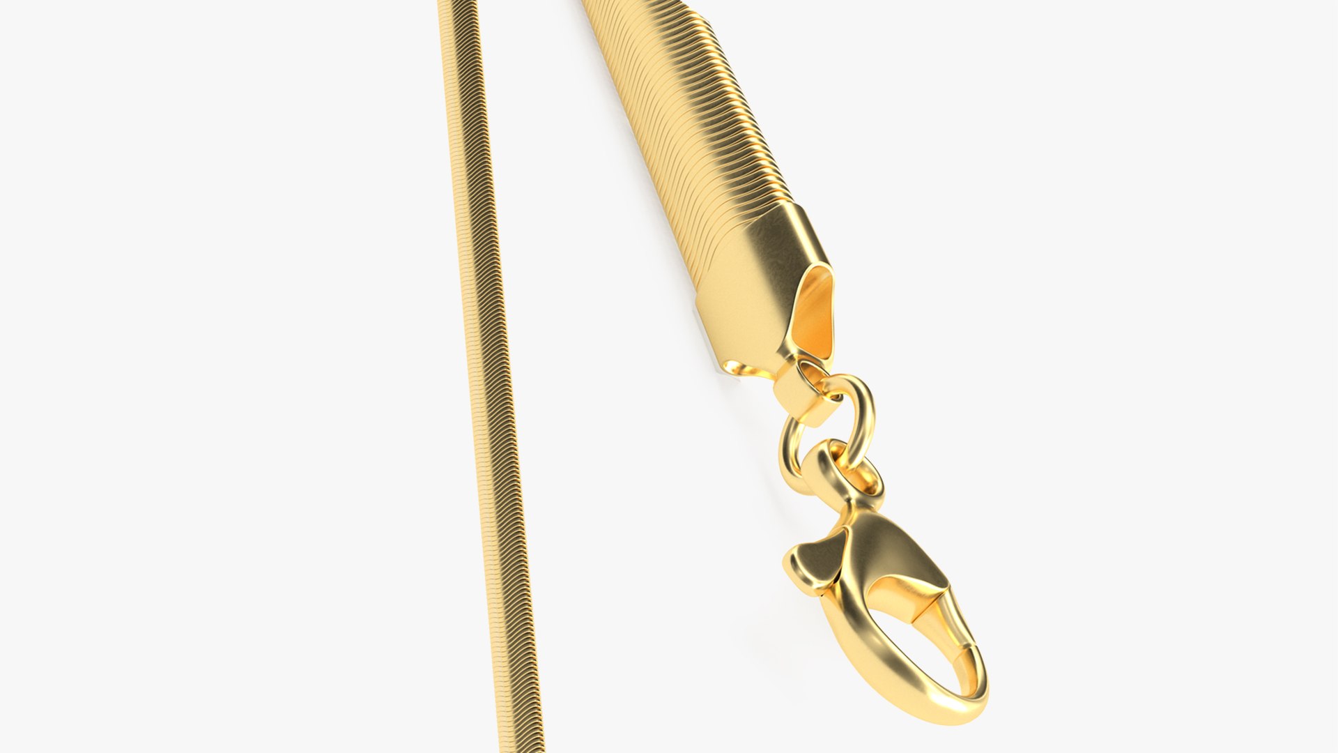 Snake Jewelry Chain Gold 3D Model - TurboSquid 2245078