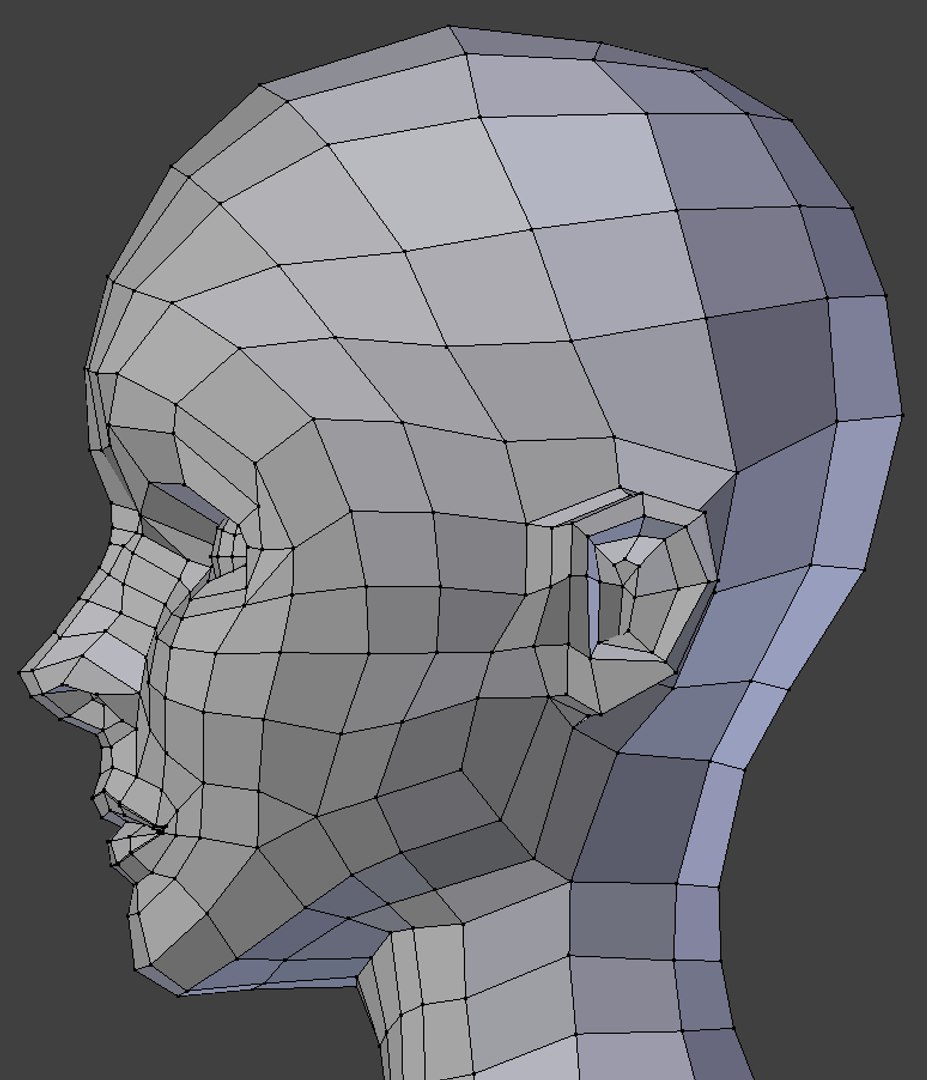 3d Model Low-poly Female Base