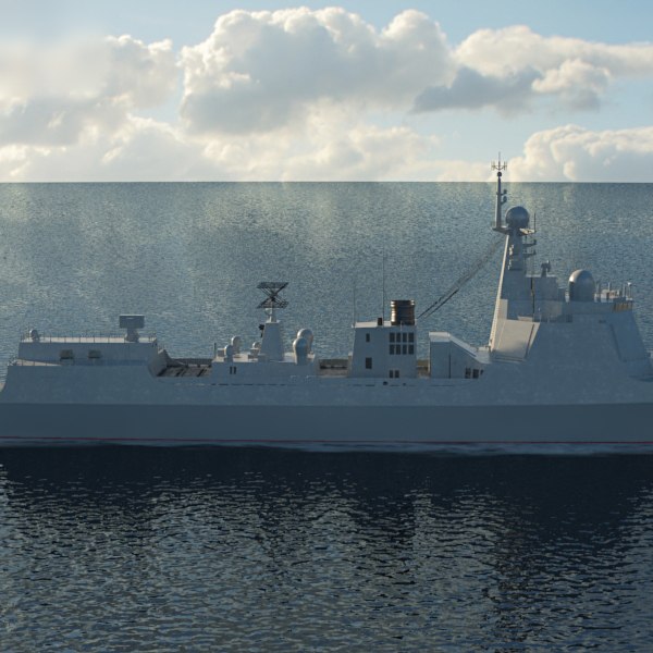 modelo 3d Tipo 052D destructor - TurboSquid 1376153