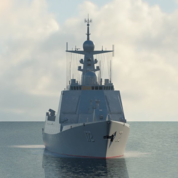 modelo 3d Tipo 052D destructor - TurboSquid 1376153