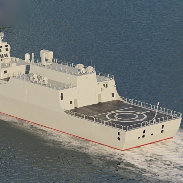 modelo 3d Tipo 052D destructor - TurboSquid 1376153