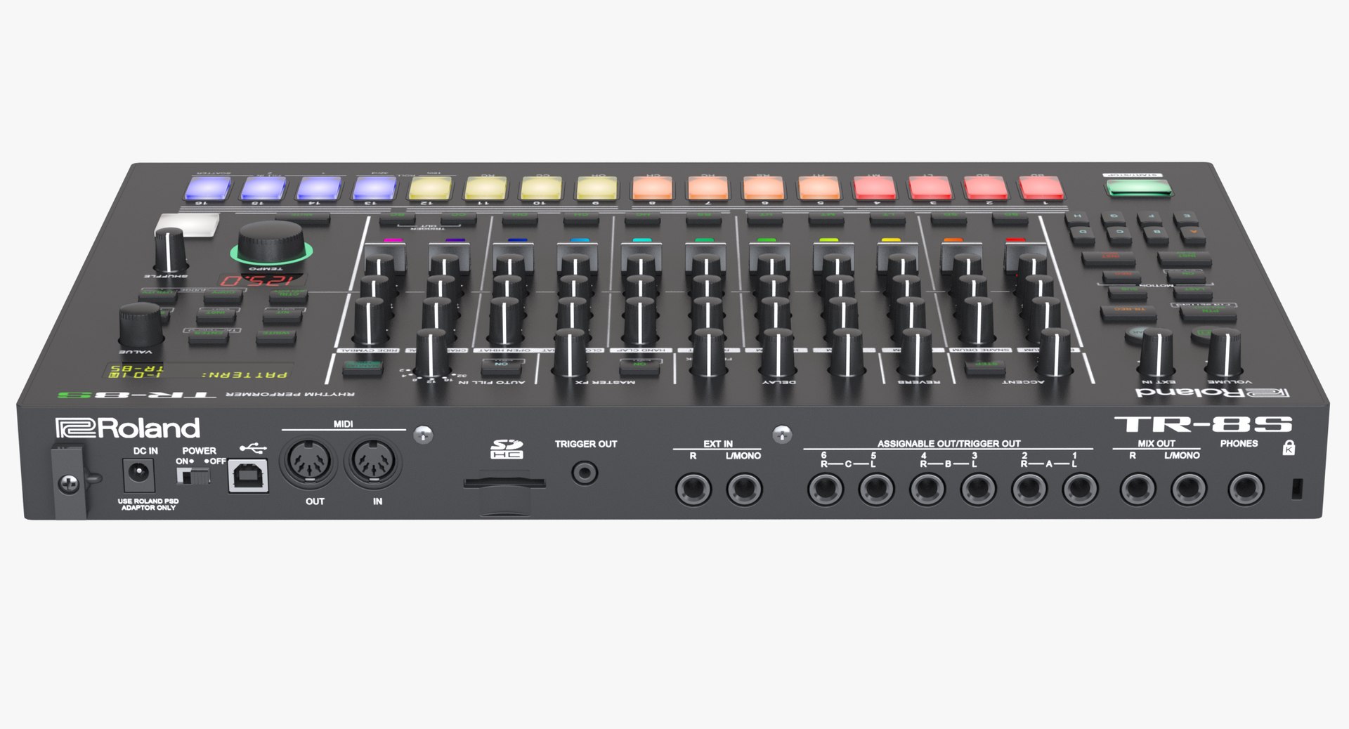 3D Drum Machine Roland Model - TurboSquid 1281252