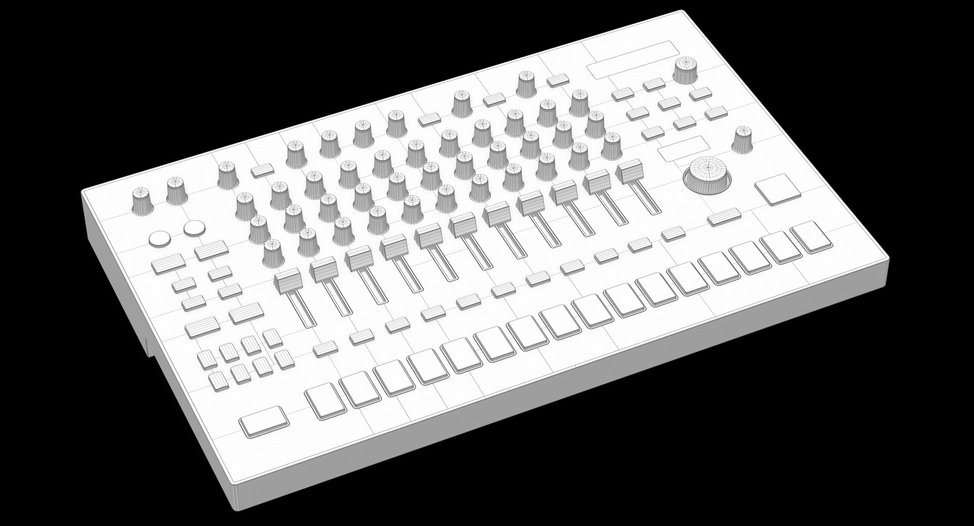 3D Drum Machine Roland Model - TurboSquid 1281252