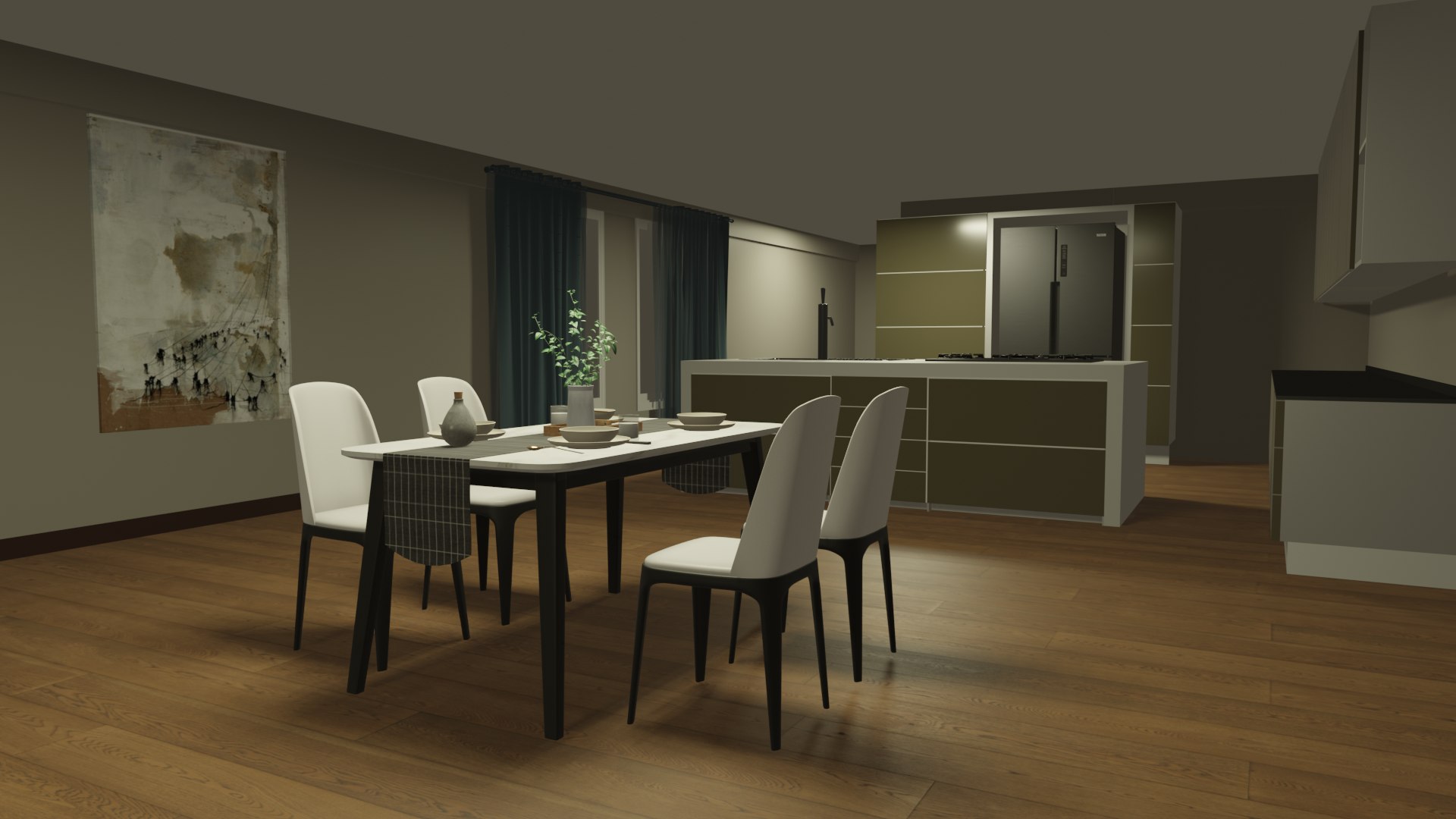 House Interior Scene 3D - TurboSquid 2343260