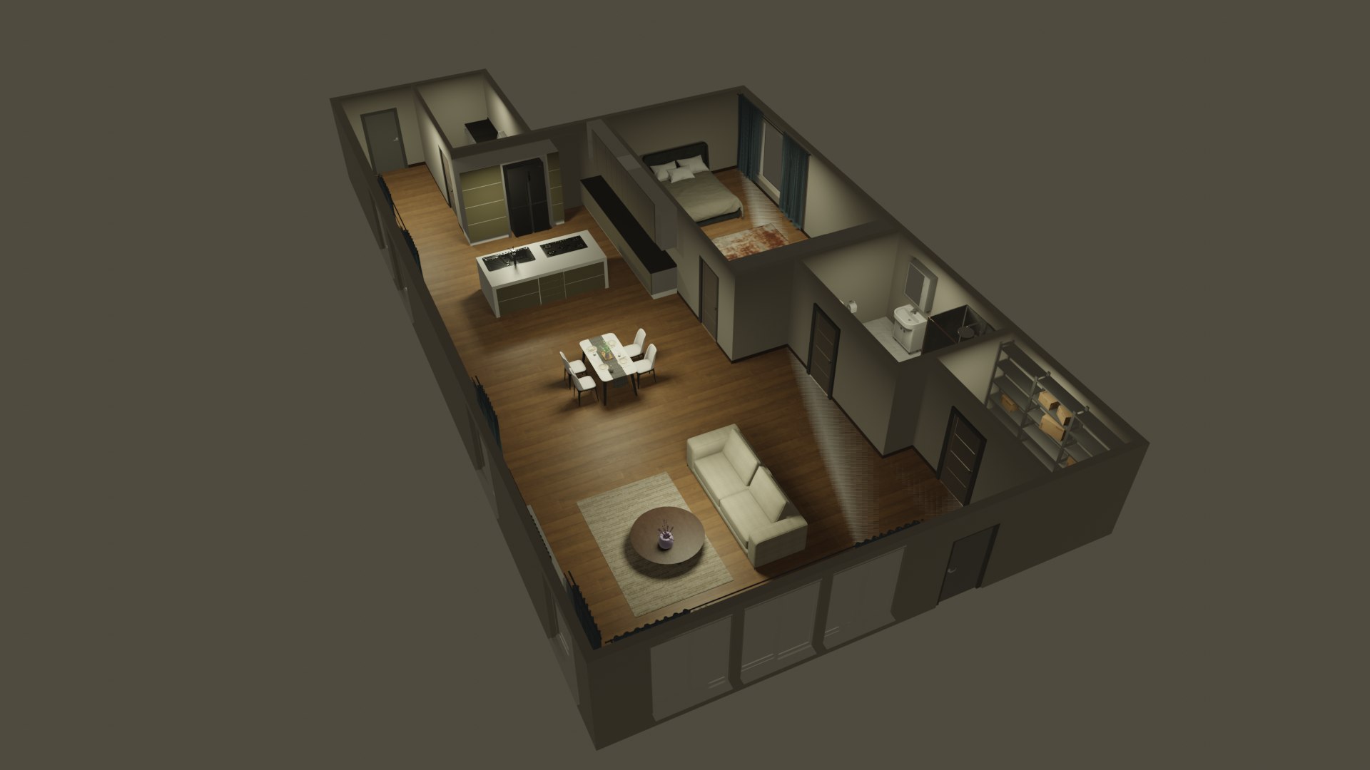 House Interior Scene 3D - TurboSquid 2343260