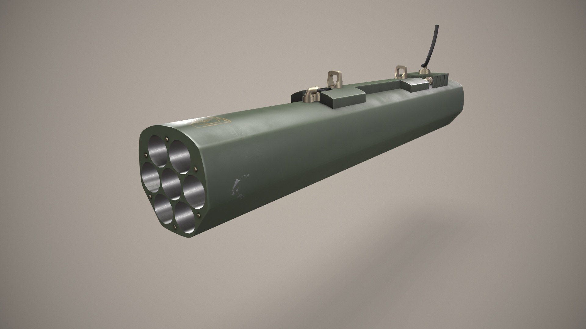 3D Model Rocket Launcher FZ233 With Missiles - TurboSquid 2207958