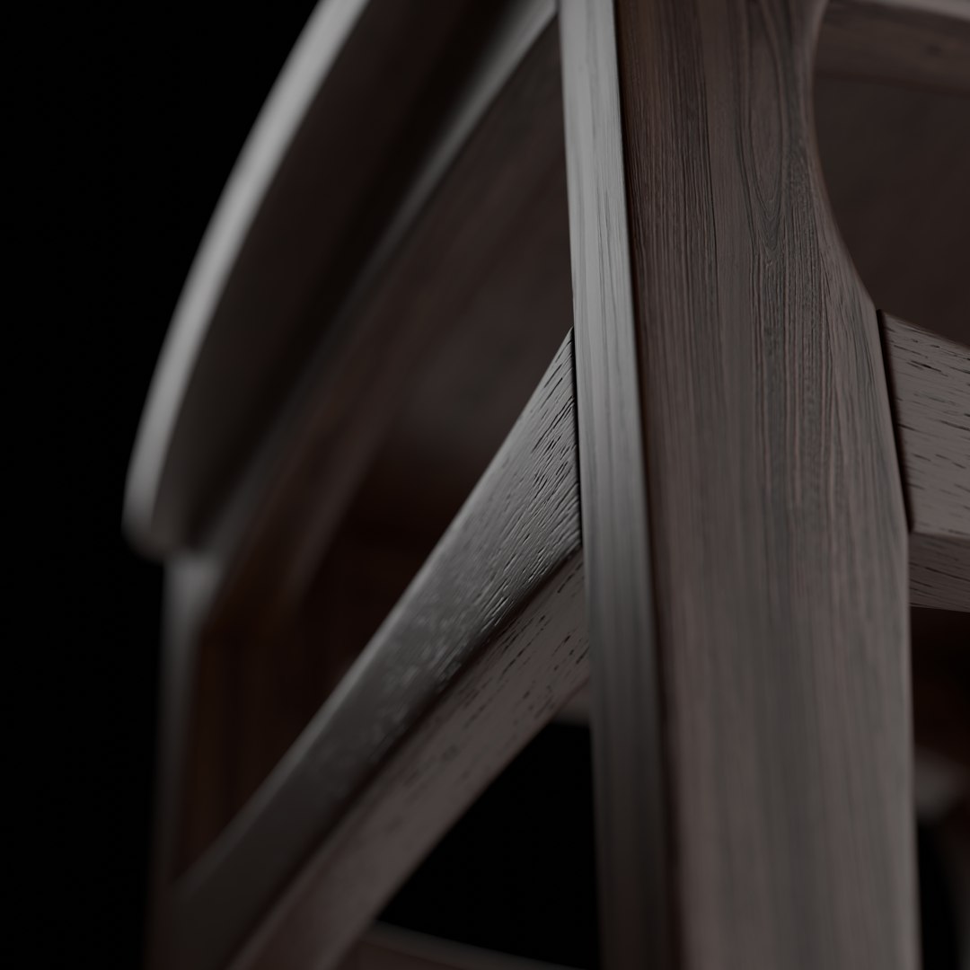 Walnut Iroko Hardwood End Table Furniture 8K PBR Subdiv Modern 3D Model ...