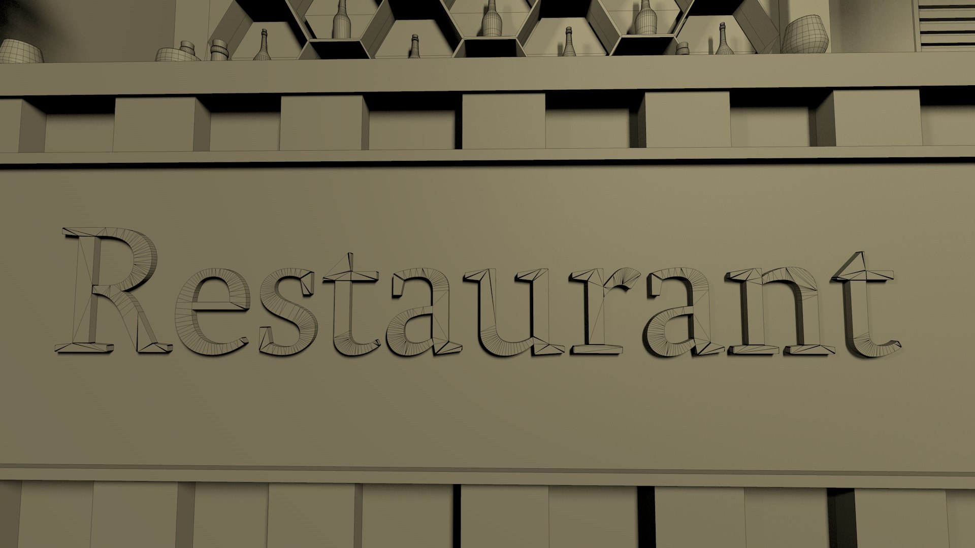 3D Restaurant Interior Model - TurboSquid 2275130