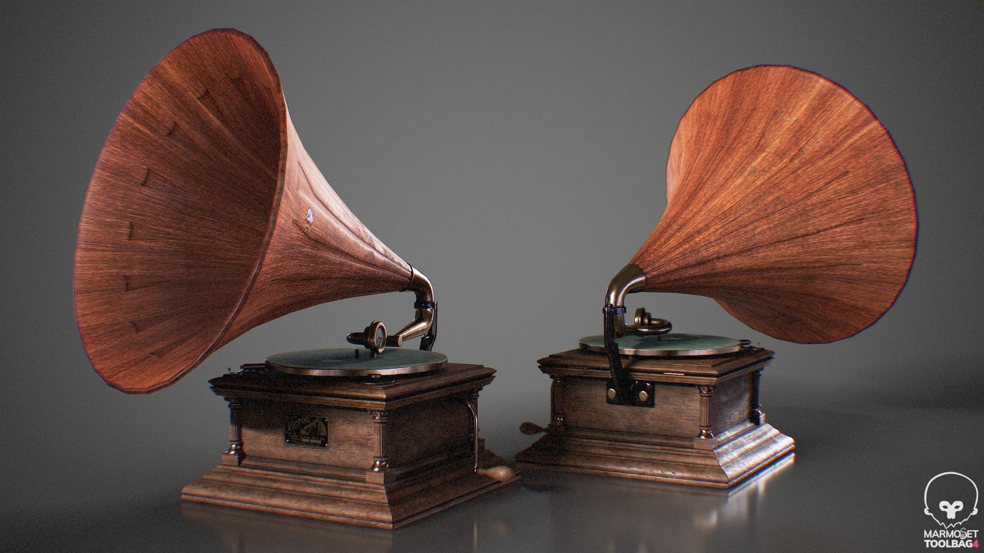 Gramophone 3D Model - TurboSquid 2224633