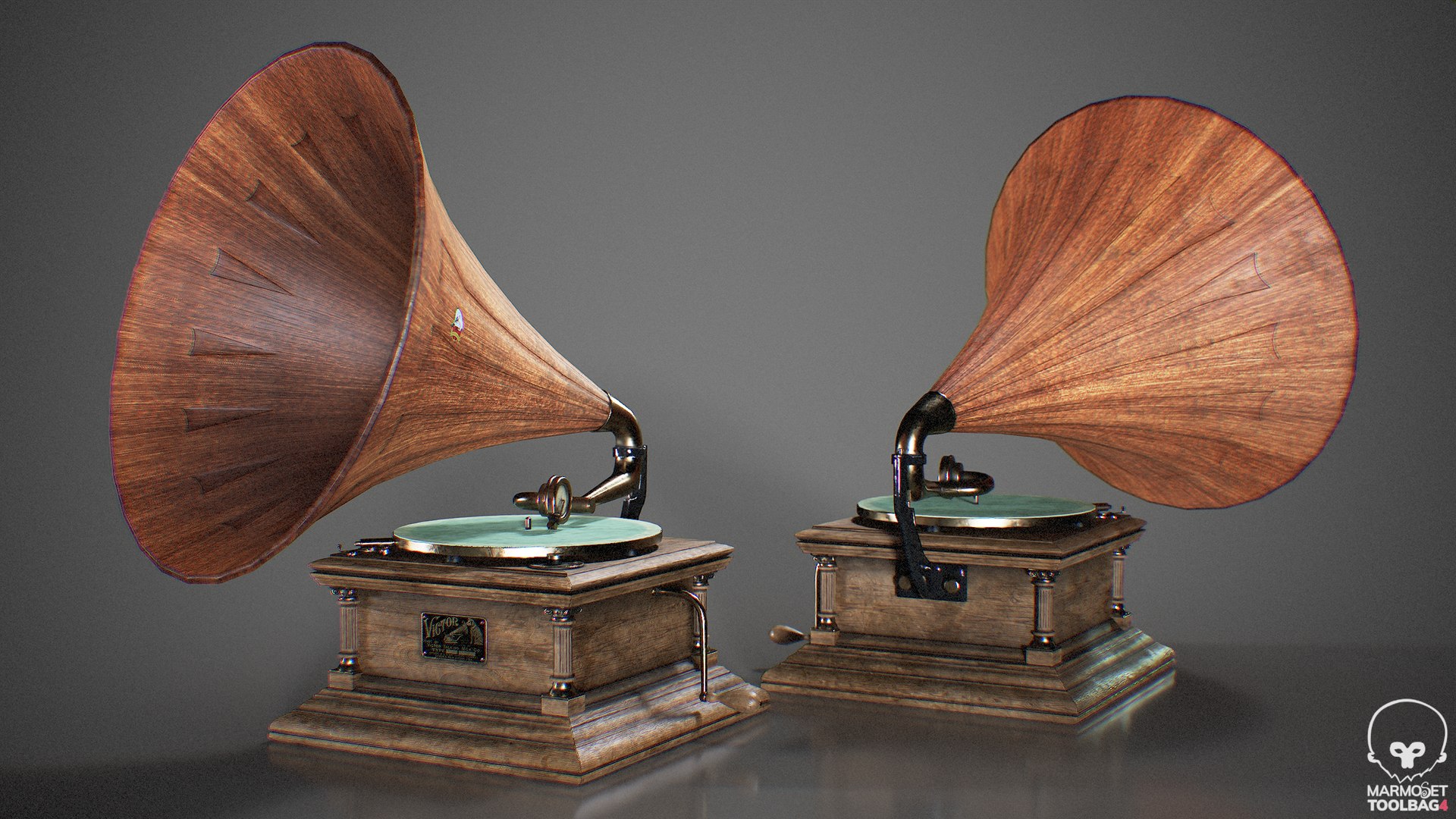 Gramophone 3D Model - TurboSquid 2224633