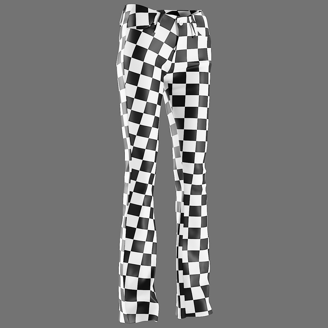 3D Mesh Women S Jeans - TurboSquid 1660395