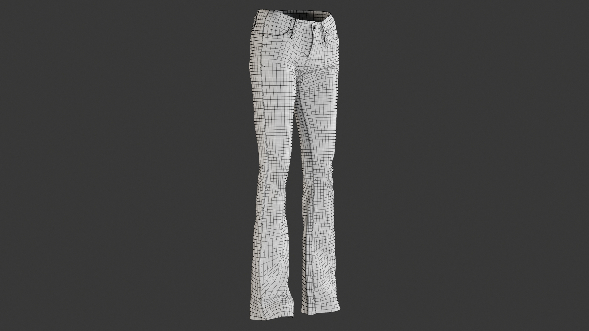 3D Mesh Women S Jeans - TurboSquid 1660395