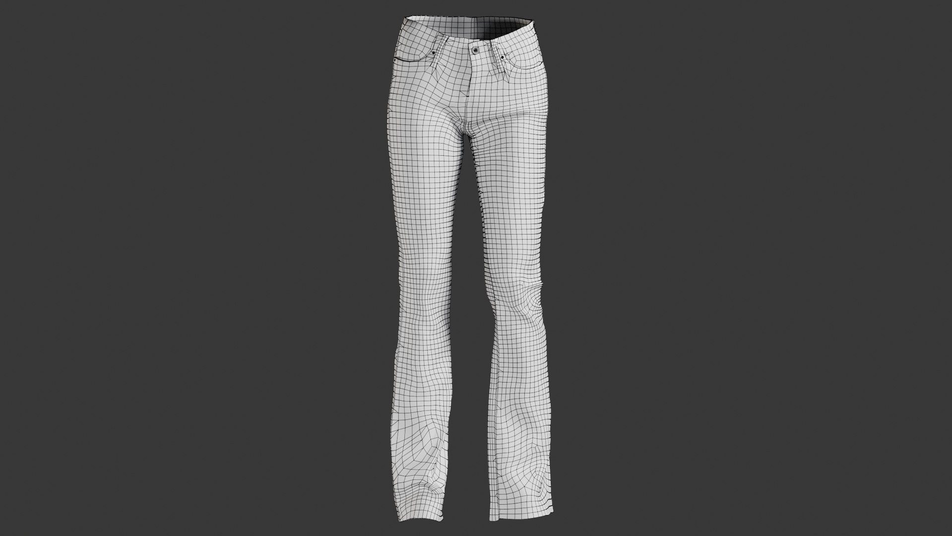 3D Mesh Women S Jeans - TurboSquid 1660395
