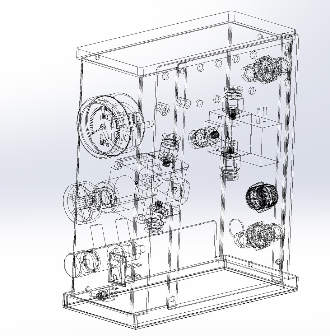 3D Pneumatic Component Box Model - TurboSquid 1237669