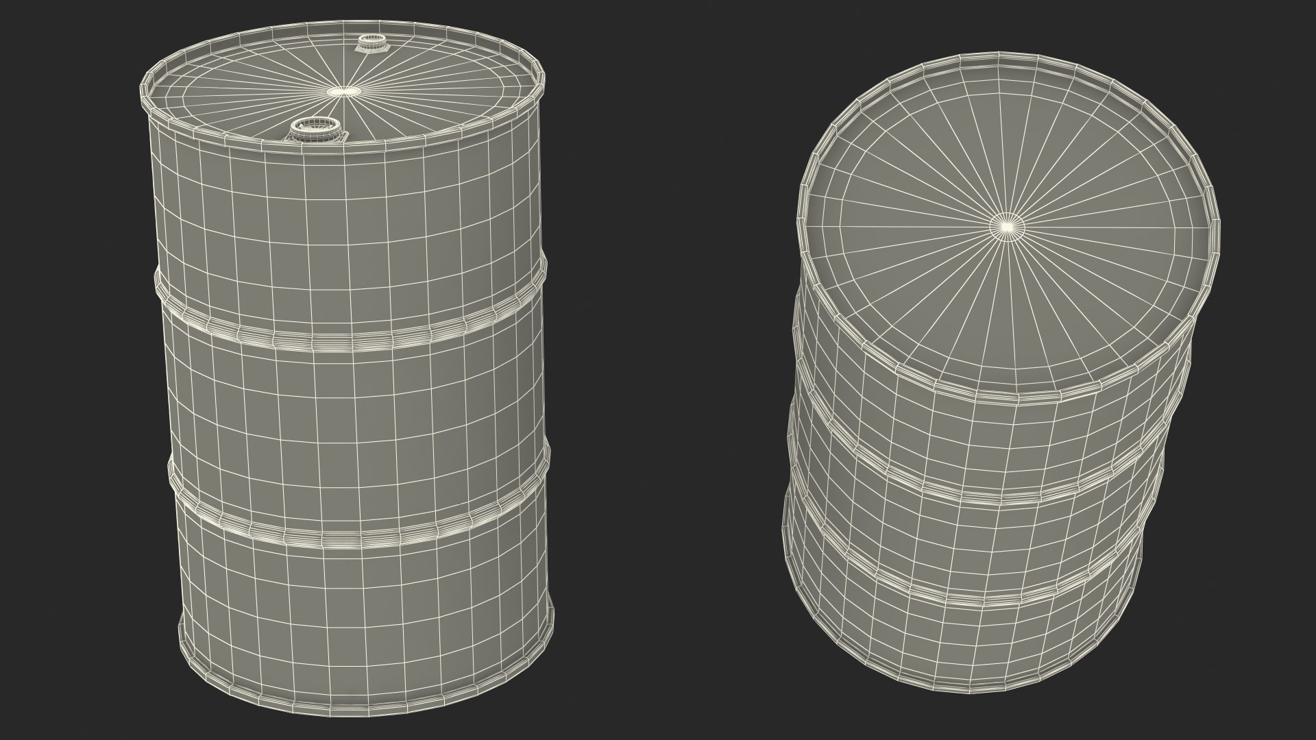 3D Horizontal Retention Basin with Ethanol Barrels - TurboSquid 1808599