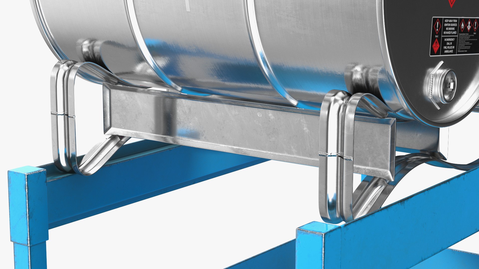 3D Horizontal Retention Basin with Ethanol Barrels - TurboSquid 1808599