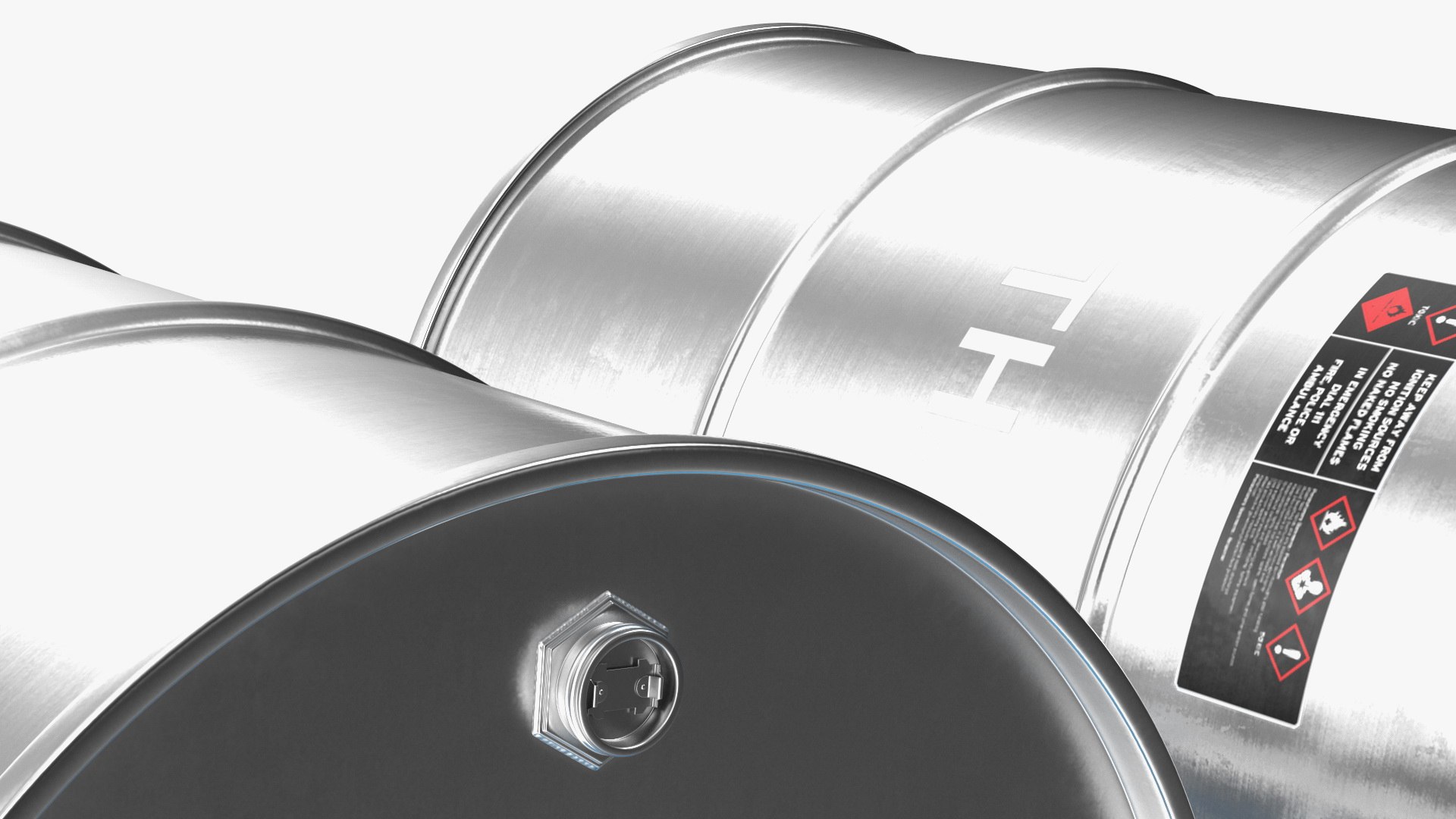 3D Horizontal Retention Basin with Ethanol Barrels - TurboSquid 1808599