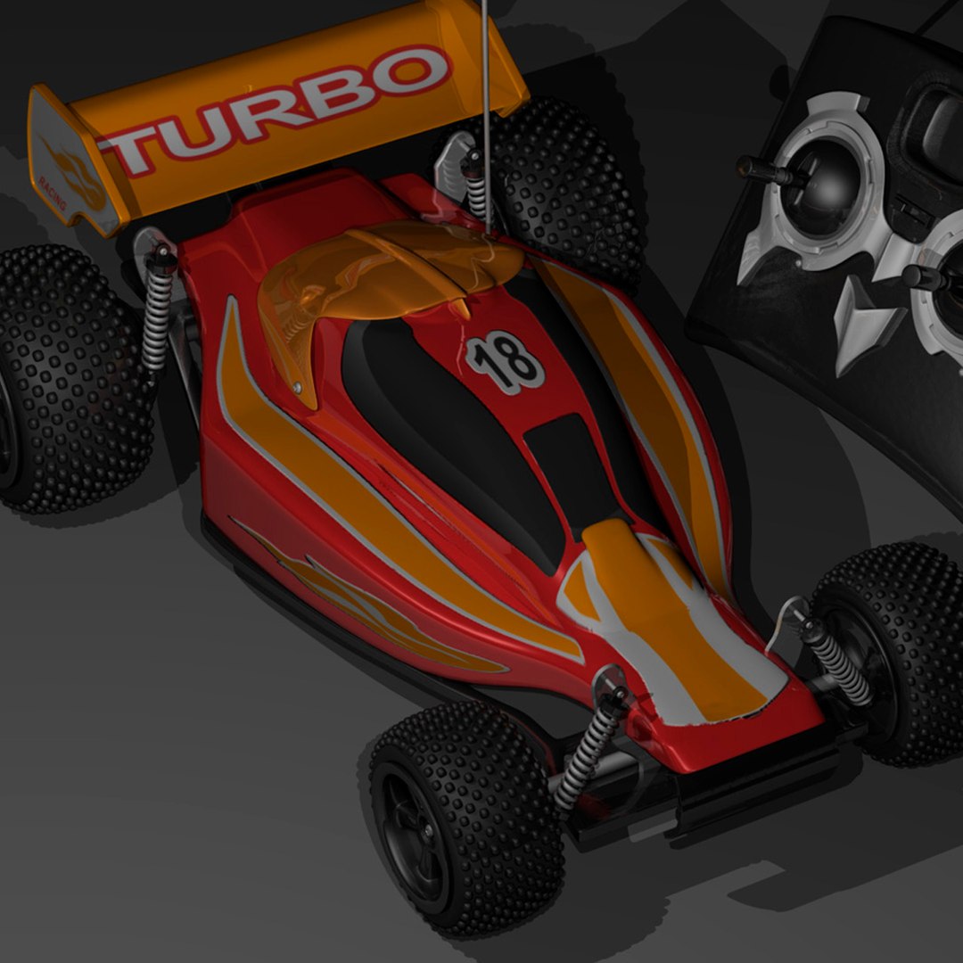 Radio Toy Car 3d Model
