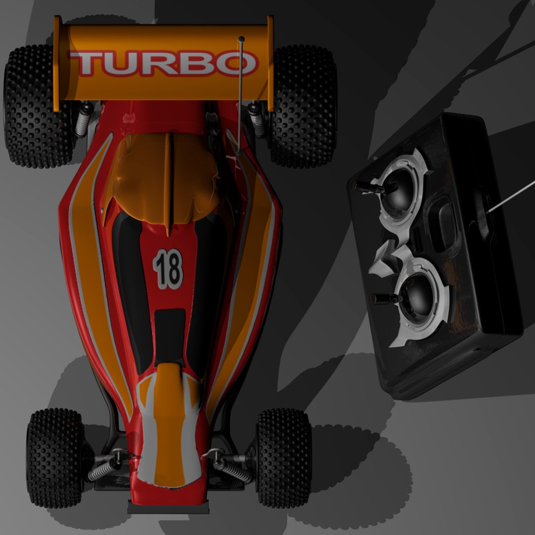 Radio Toy Car 3d Model