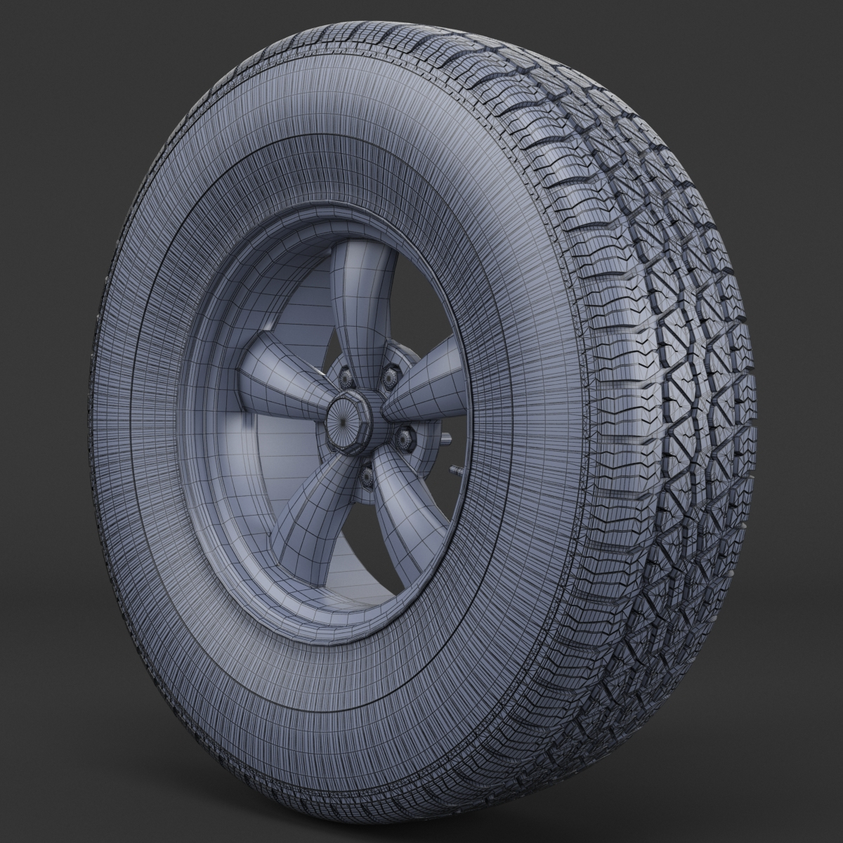 wheel tire bfgoodrich 3d model