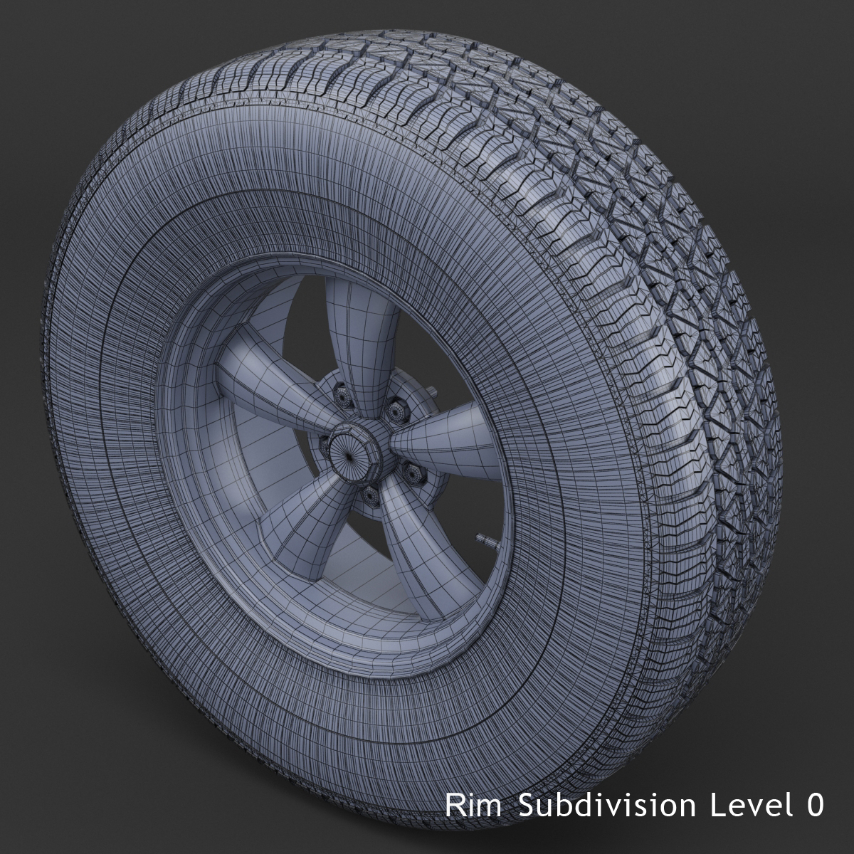 wheel tire bfgoodrich 3d model