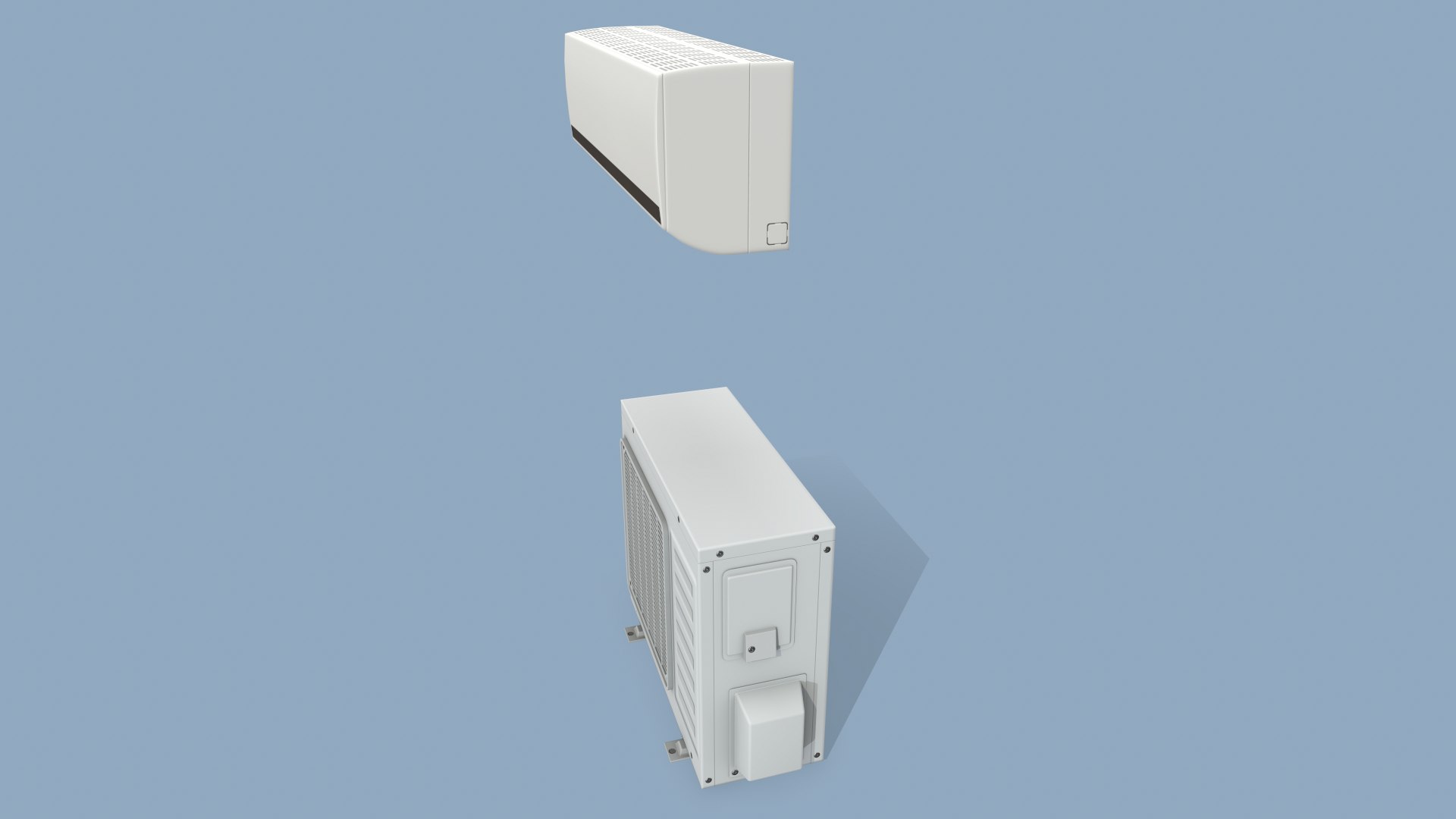 Low-poly Air Conditioner 3D Model - TurboSquid 1651033