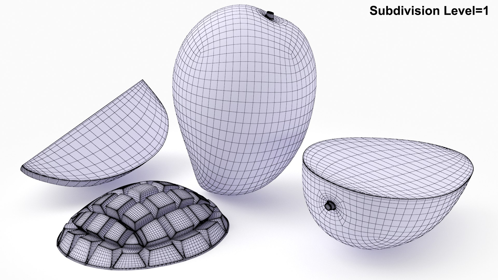 Mango Set 3D Model - TurboSquid 2227279