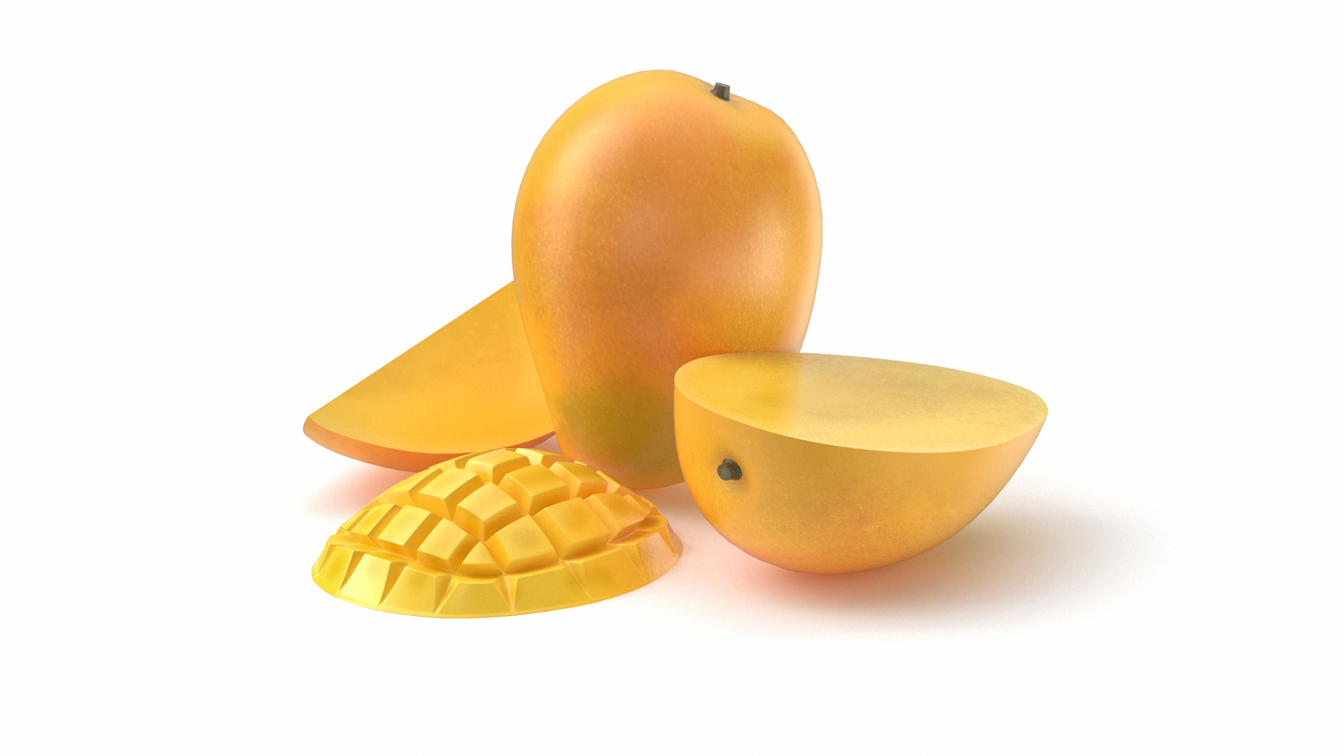 Mango Set 3D Model - TurboSquid 2227279