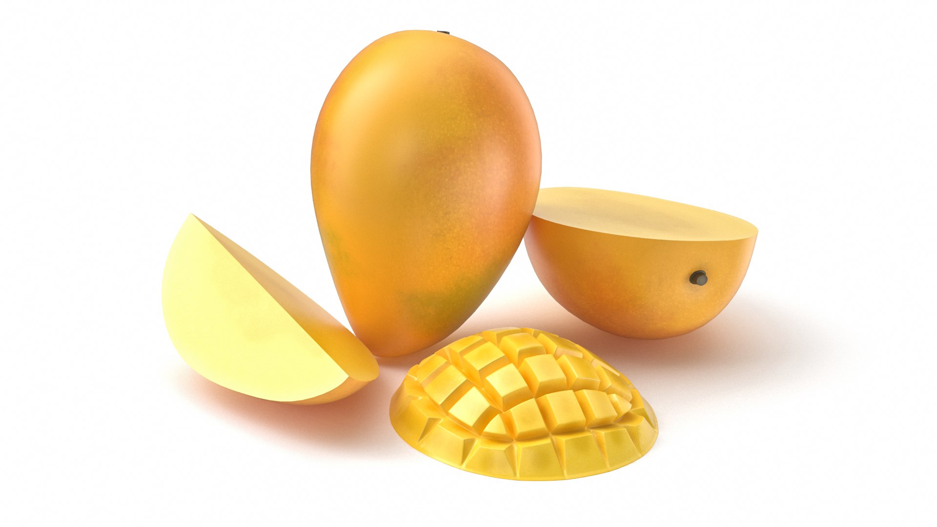 Mango Set 3D Model - TurboSquid 2227279