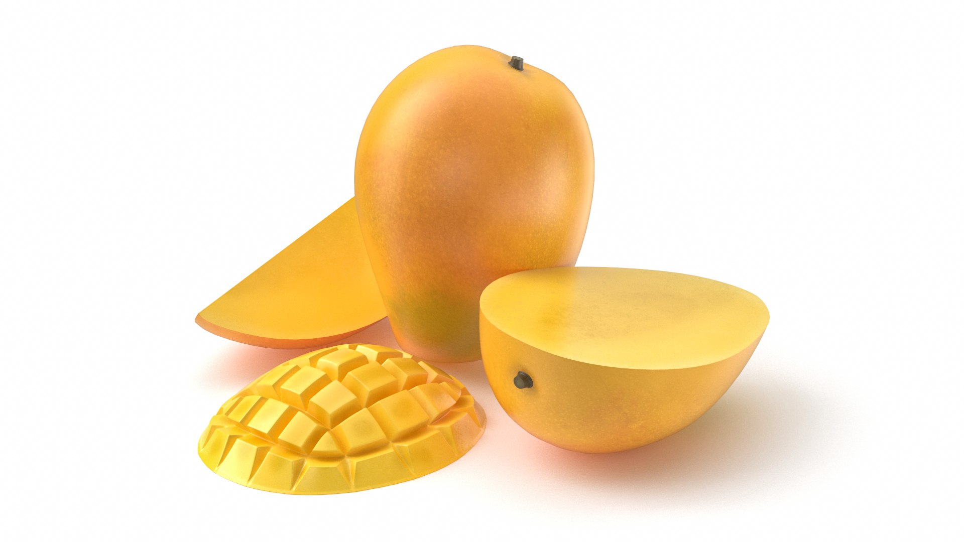 Mango Set 3D Model - TurboSquid 2227279
