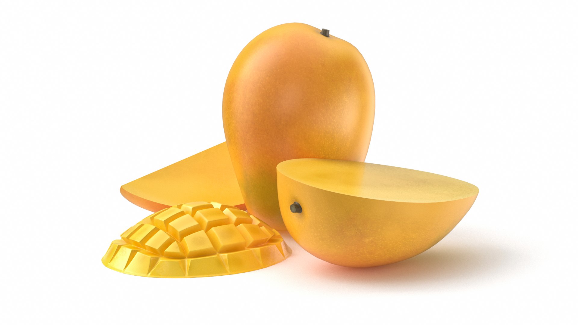 Mango Set 3D Model - TurboSquid 2227279