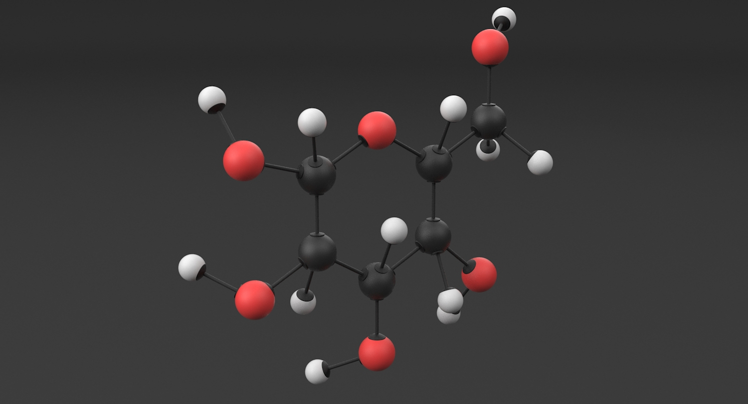 3D model glucose molecule - TurboSquid 1420647