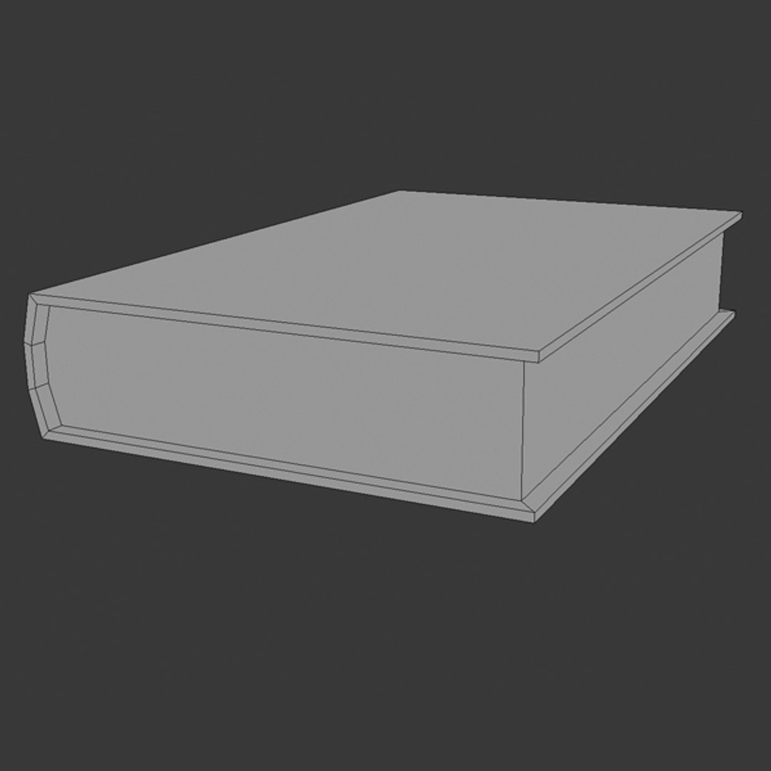 Free Old Book 3d Model