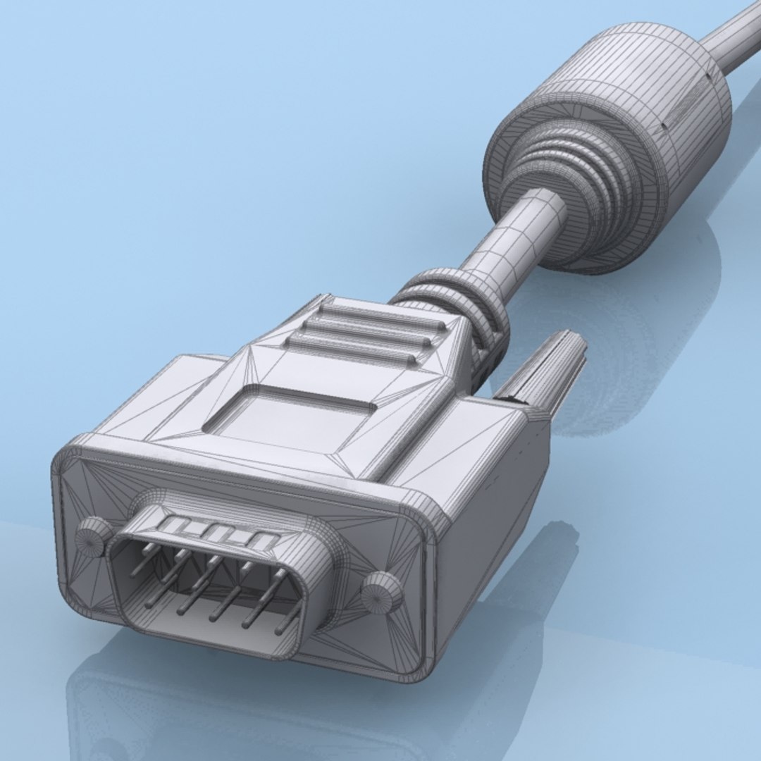 3d Model Computer Cables