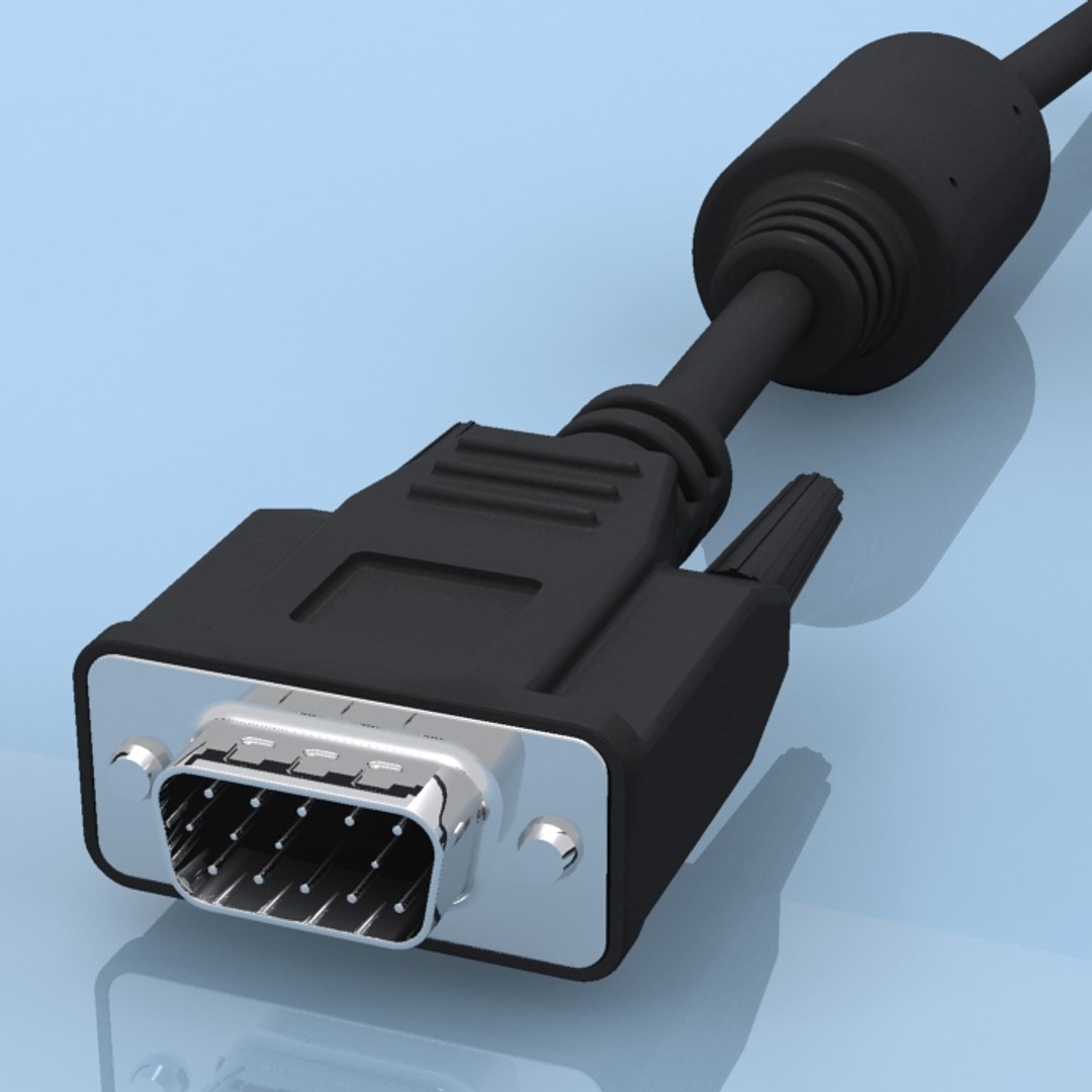 3d Model Computer Cables