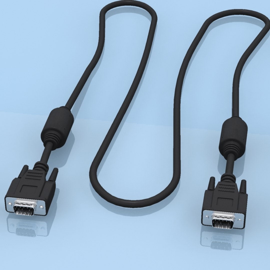 3d Model Computer Cables