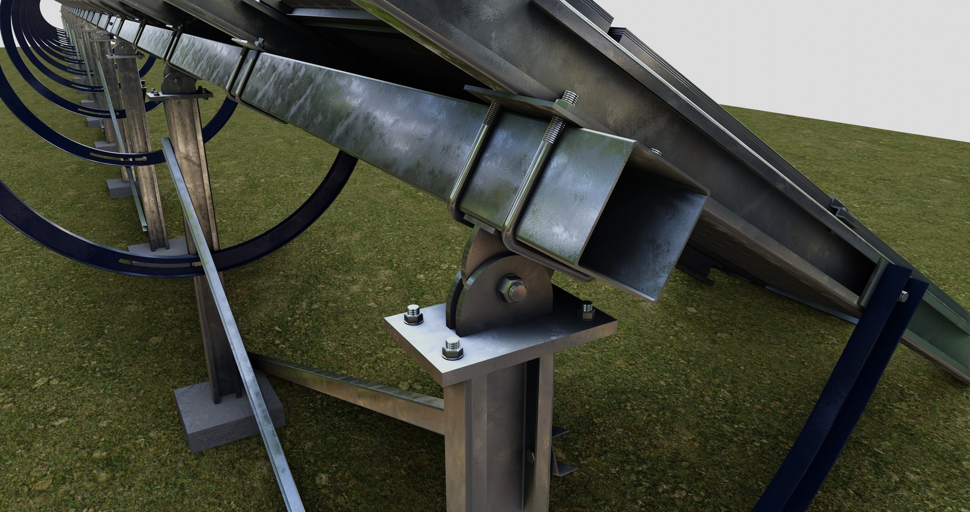 3D Manual Tracker Solar Energy Structure Type-4 - TurboSquid 2221299