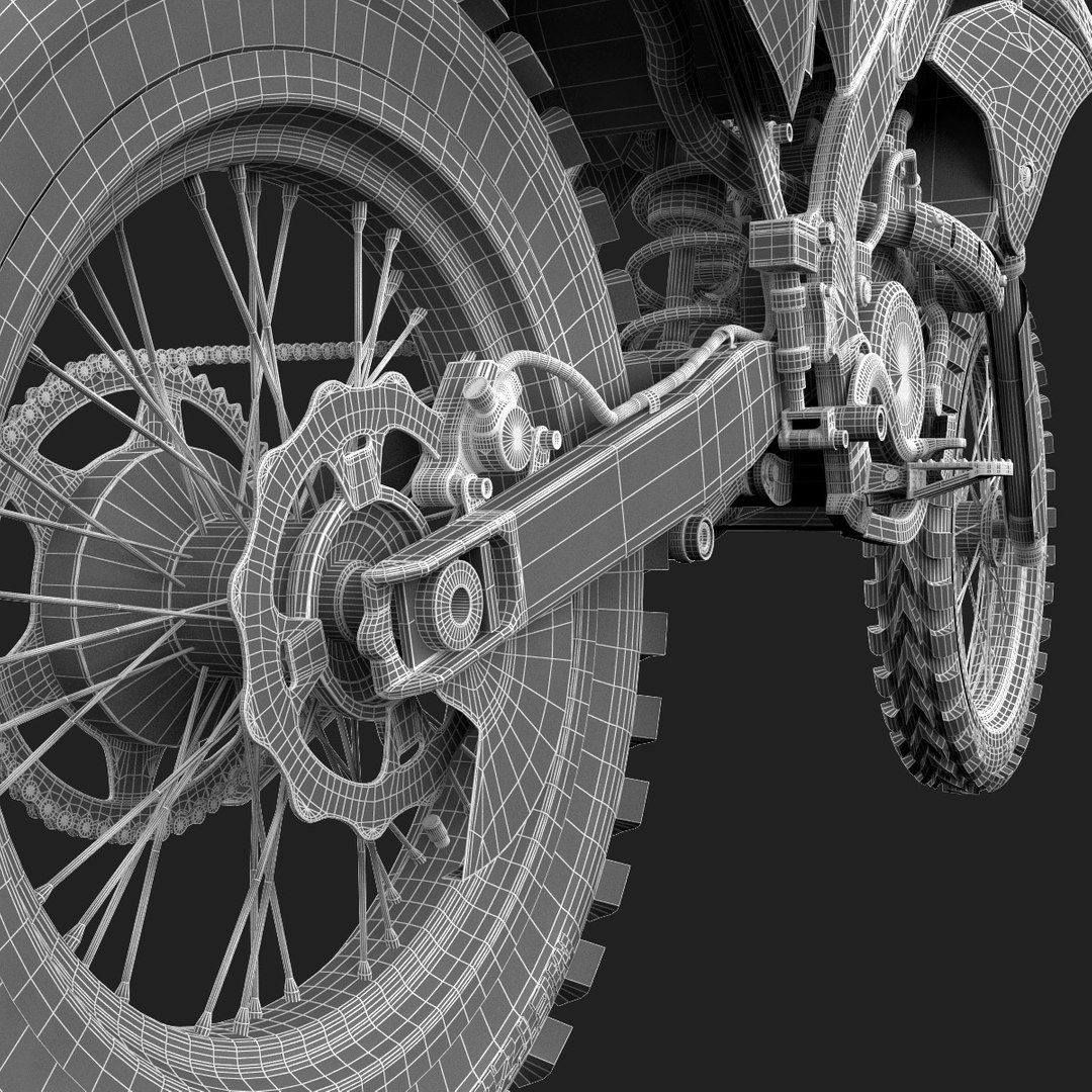 Realistic Kawasaki Kx 250f 3d 3ds