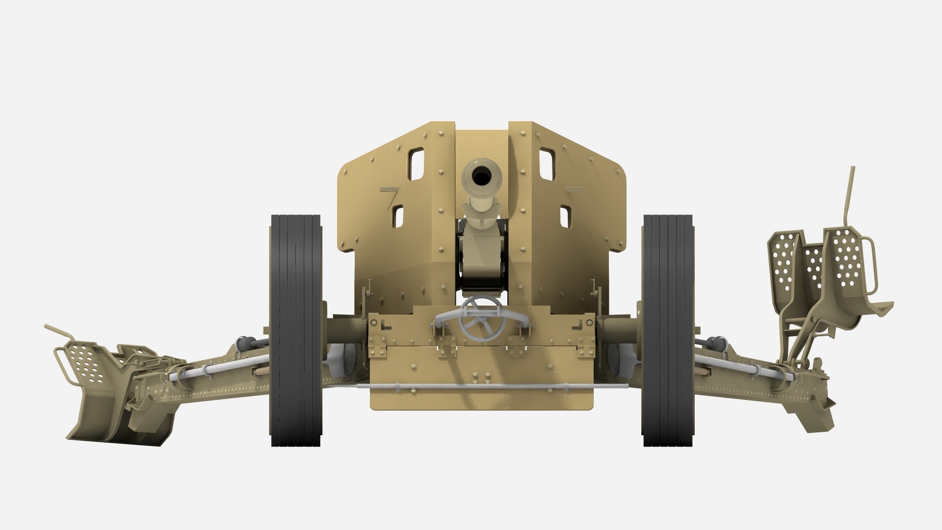 Pak43 Antitank Gun 88 Mm 3D - TurboSquid 1718410