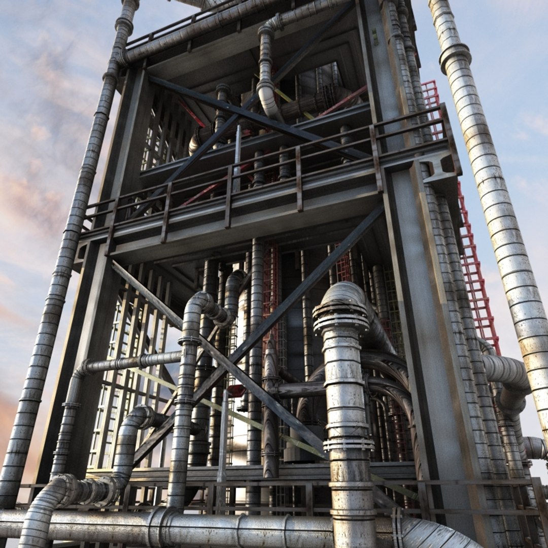 Refinery Oil 3d Max