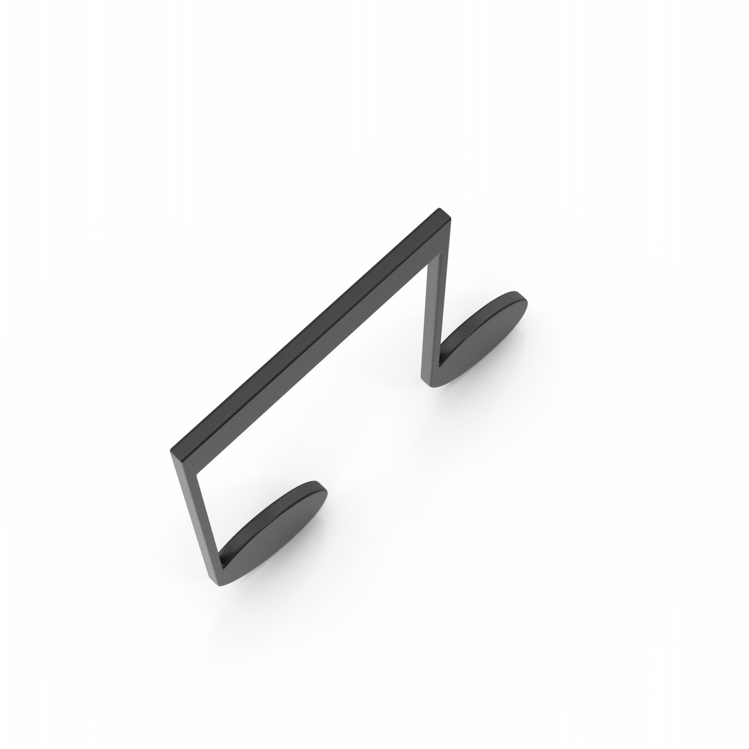 Beamed Eighth Note Symbol 3D model - TurboSquid 2129188