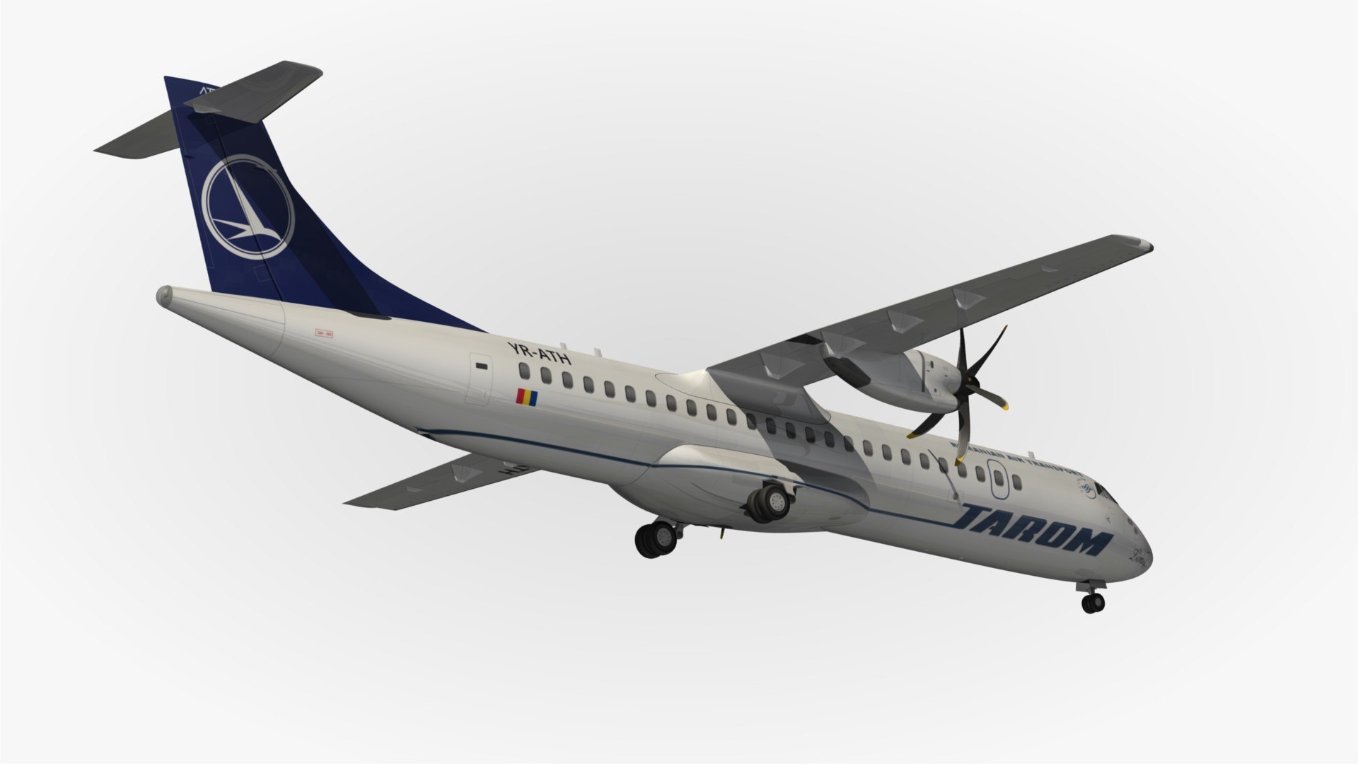 3d Model Atr 72 Tarom