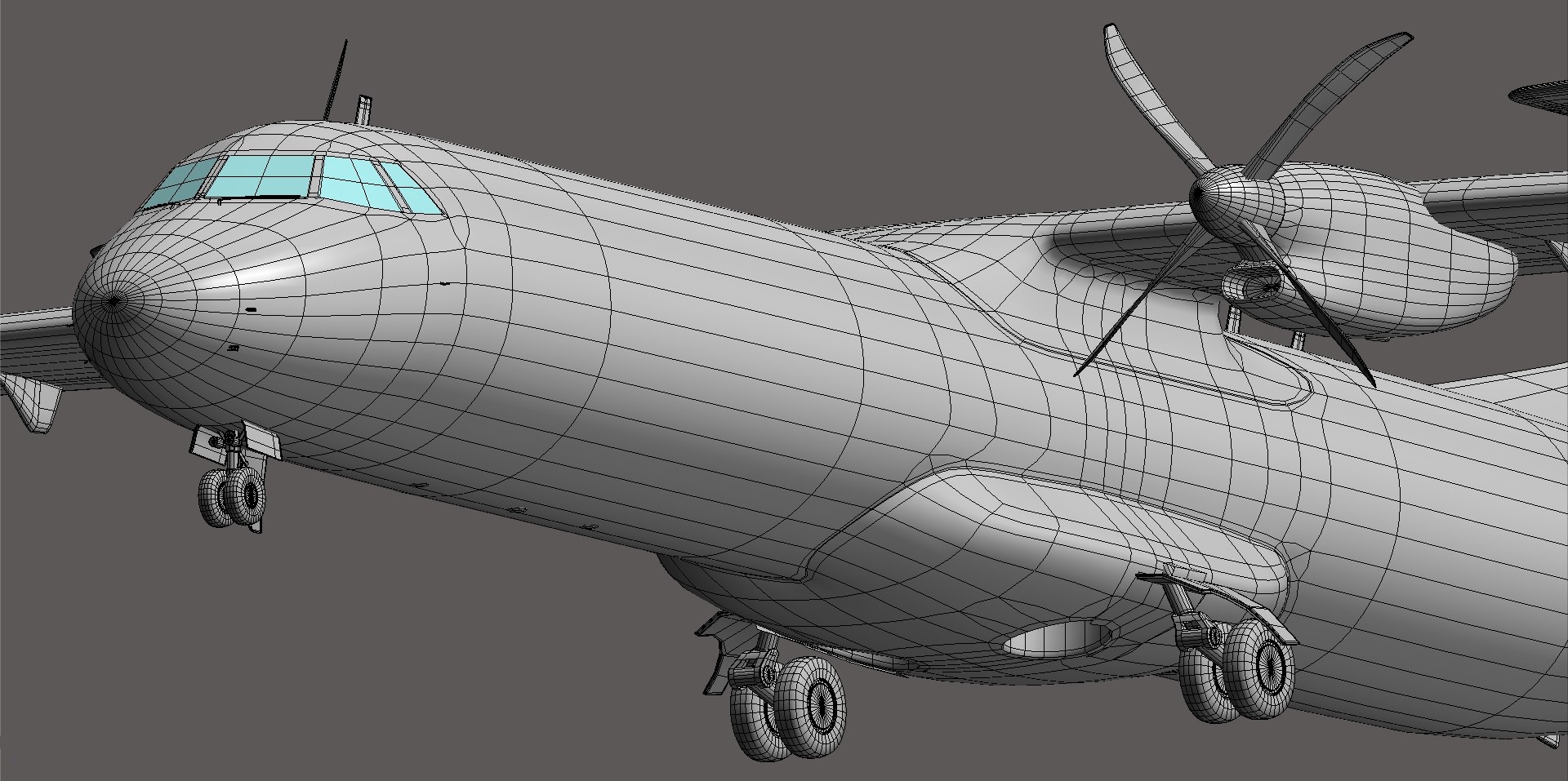 3d Model Atr 72 Tarom
