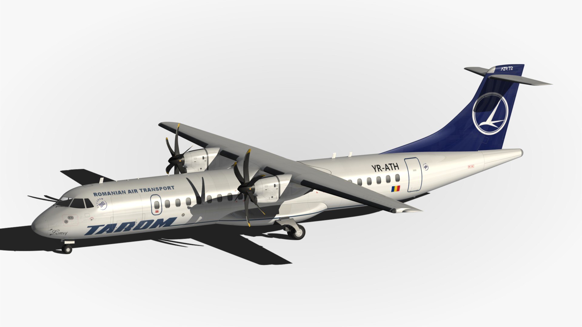 3d Model Atr 72 Tarom